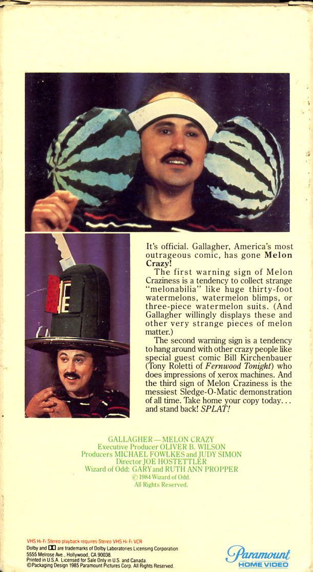 Gallagher Melon Crazy – VHS Island